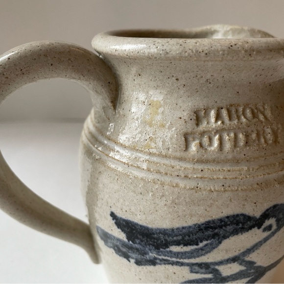 Art | Vintage Mahon Pottery Pitcher With Blue Bird | Poshmark